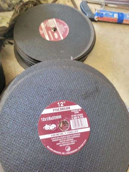 Two 12" grinding wheels - Advantage Auction