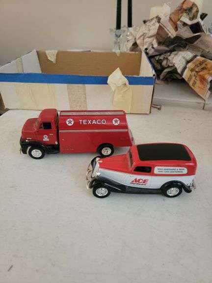 Texaco truck and Ace hardware car - Advantage Auction
