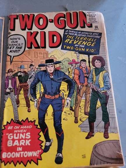 Six comic books Tye line ranger, Roy Roger's & Trigger, two gun kids ...