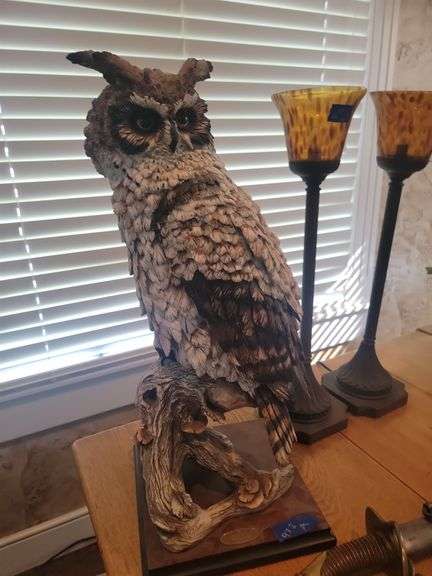 Life sized owl Florence statue marked wisdom by Giuseppe Armani ...