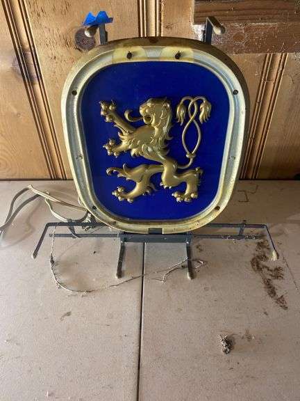 Lion Emblem Electric Sign with Transformer Unit - Advantage Auction