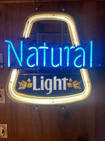 Natural Light Vintage Neon Bar Sign - Advantage Auction