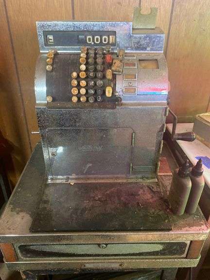 Vintage National Register Mechanical Cash Register - Advantage Auction