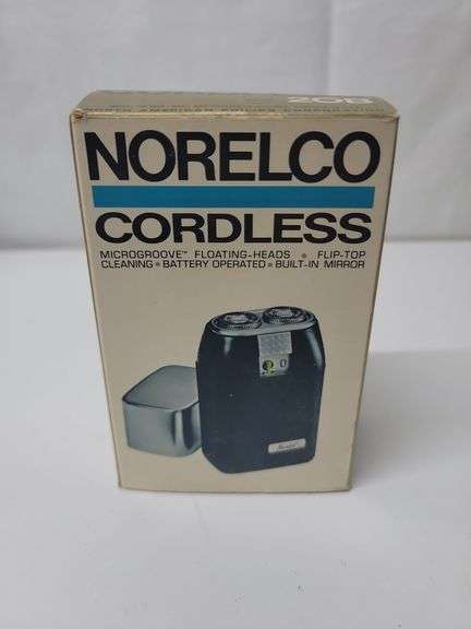 Vintage Norelco Cordless Electric Razor SHAVER 20B - Baer Auctioneers ...
