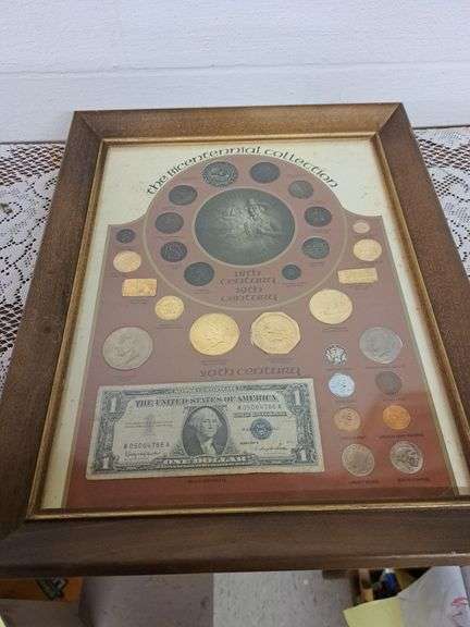 The Bicentennial Money Collection - Framed - Baer Auctioneers - Realty, LLC