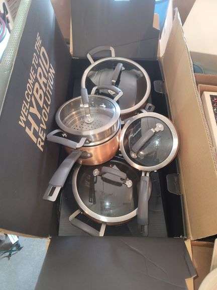 Epicurious Cookware Copper Tone 4piece Set All Lids Included - Baer ...