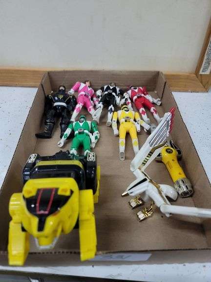 Power Rangers Yellow Bear Zord Deluxe Ninja Megazord Vintage Bandai ...