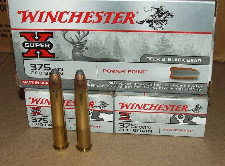 3 - 20 Rounds Winchester .375 Win - Baer Auctioneers - Realty, LLC