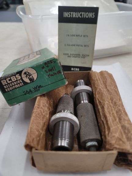 RCBS Reloading Dies - Baer Auctioneers - Realty, LLC