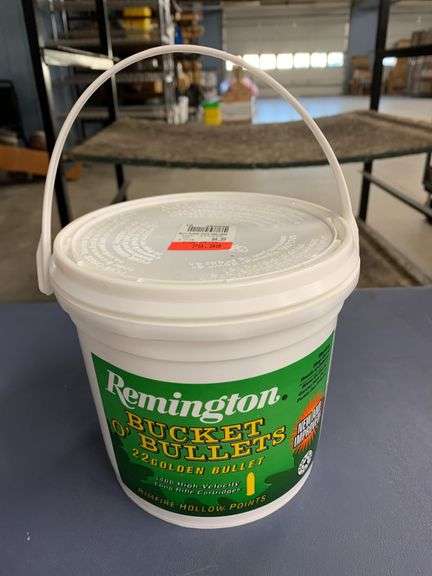 1400 Rounds Remington Bucket O’ Bullets 22 LR Golden Bullets High ...