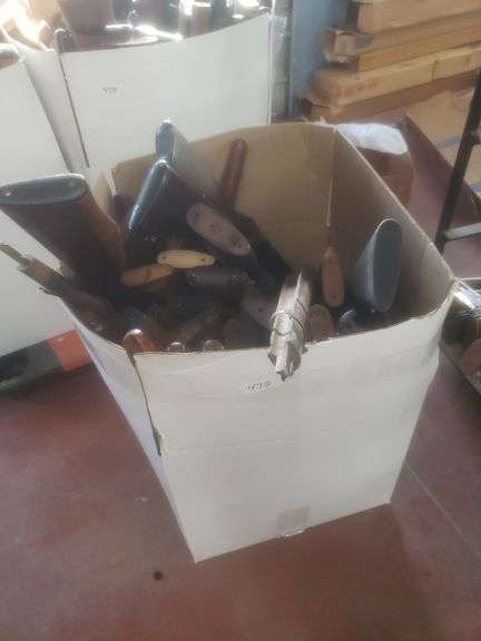 Large Box Of Gun Stocks - Baer Auctioneers - Realty, LLC