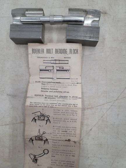 Buehler Bolt Bending Block - Baer Auctioneers - Realty, LLC