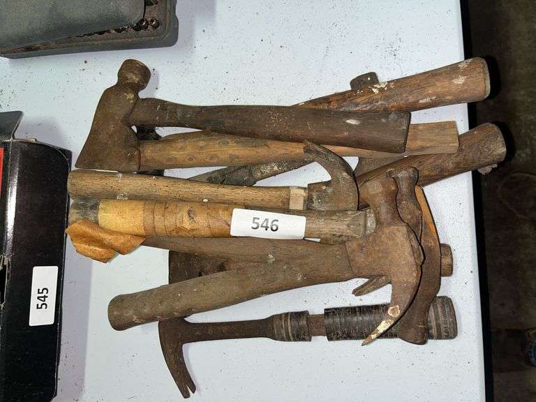 Assorted Hammers, Hatchet, Handles - Baer Auctioneers - Realty, LLC