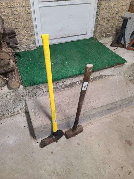 Sledge Hammer and Splitting Wedge - Baer Auctioneers - Realty, LLC