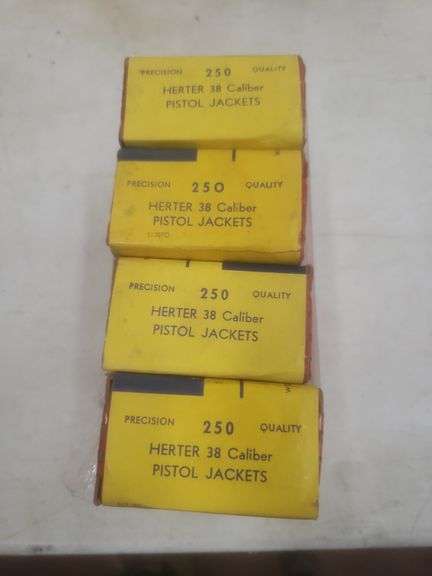 4 Boxes Of 38 Cal. Pistol Jackets - Baer Auctioneers - Realty, LLC