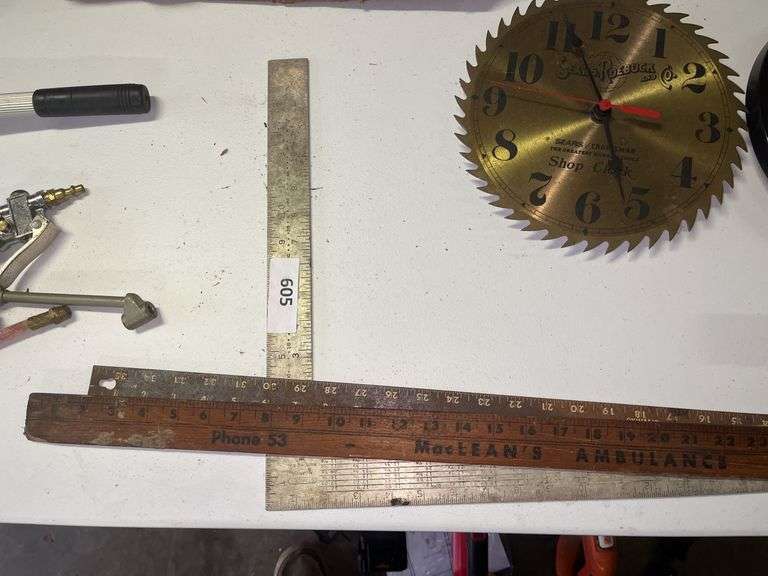 Measuring Angle, Yard Sticks - Baer Auctioneers - Realty, LLC
