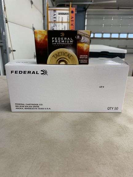 10-5 Shell Boxes 12 Ga Federal Tactical 2 3/4”-1 oz-Truball Low Recoil ...