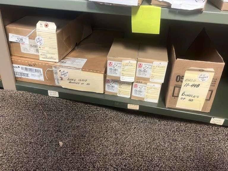Shelf Of Assorted Wire Tags - Baer Auctioneers - Realty, LLC