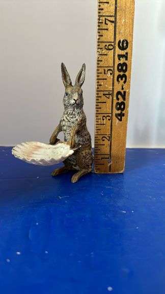 Antique Austrian Vienna Bronze Rabbit/Vintage Austrian Bronze Rabbit ...