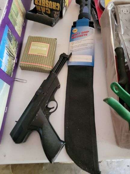 Machete-3 Knives-Hatchet-Fire Starter-BB Pistol-Flask - Baer ...