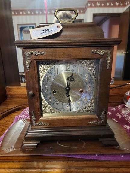 Hamilton Mantel Clock W/ Key (Works) - Baer Auctioneers - Realty, LLC