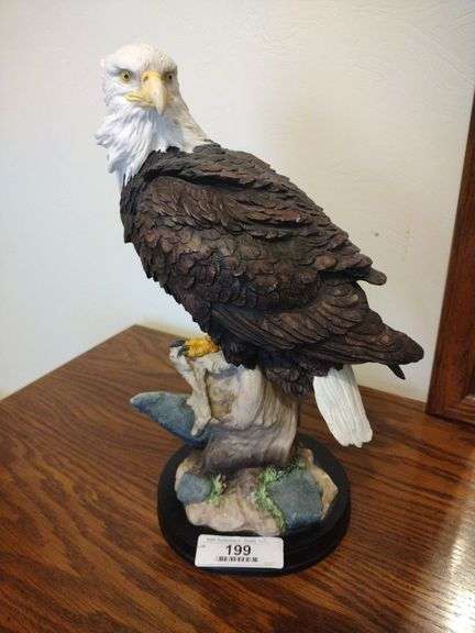 Resin Bald Eagle Statue - Baer Auctioneers - Realty, LLC