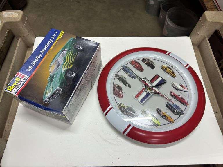 Mustang Clock & Model Car - Baer Auctioneers - Realty, LLC