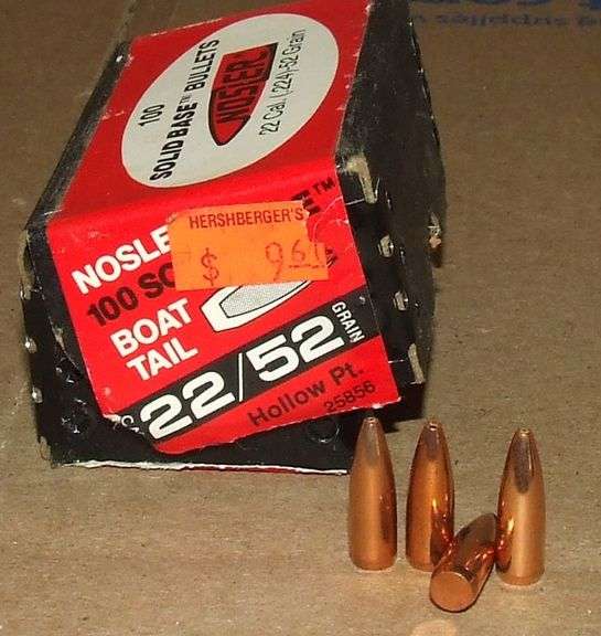 100 Nosler 22 Cal Bullets - Baer Auctioneers - Realty, LLC