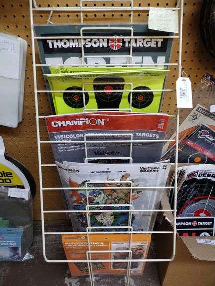 Display Rack With Shooting Targets Approx 76 pcs - Baer Auctioneers ...