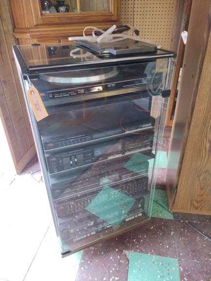 Complete Fisher Stereo Components in Cabinet - Works - No Speakers ...