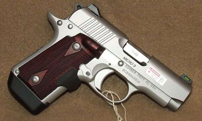 Kimber Micro 9 SS 9mm Pistol - Baer Auctioneers - Realty, LLC