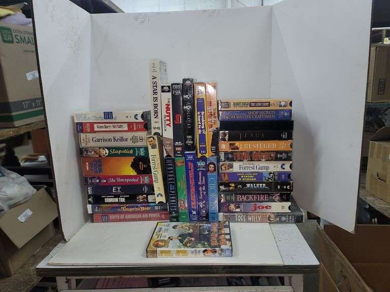34 Vhs Movies & 1 Dvd - Baer Auctioneers - Realty, LLC