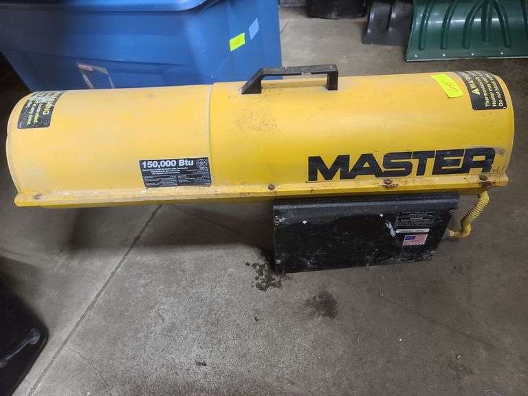 Master 150,000BTU Torpedo Heater (untested) - Baer Auctioneers - Realty ...