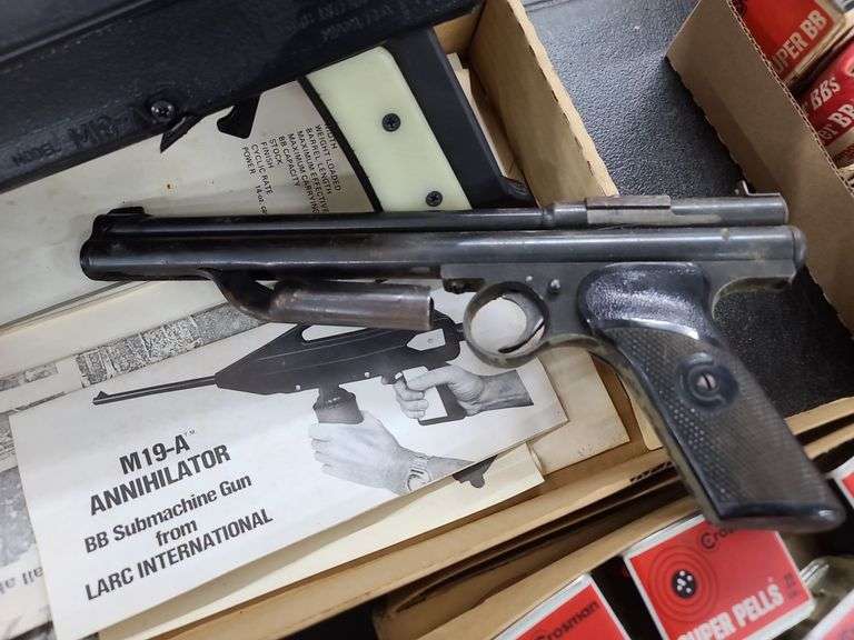 One M19-A Annihilator BB gin, One Crosman 130 Pump Gun And One Crosman ...