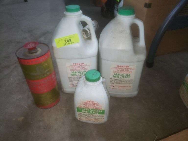 Shotgun Powder And 3 Jugs Of MR-3100 Powder (Some Partial, 1 Near Empty ...