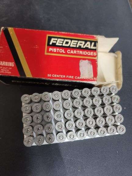 1-Box Federal .357 Magum High Velocity (50 count) - Baer Auctioneers ...