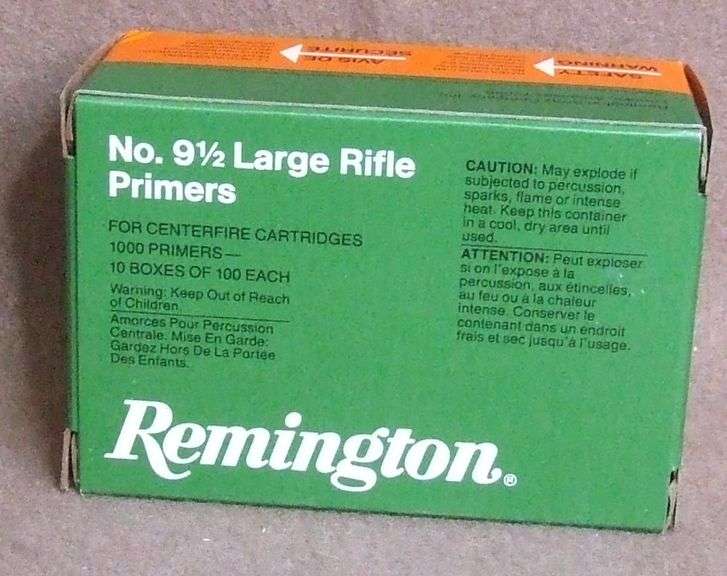 1000 Remington 9&1/2 Large Rifle Primers - Baer Auctioneers - Realty, LLC