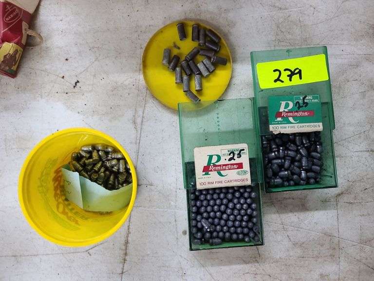 .22 Brass and Cast Bullet Heads - Baer Auctioneers - Realty, LLC