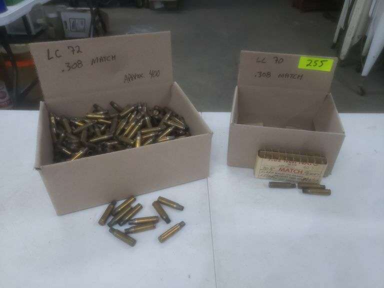2 Boxes Of LC 70 .308 Match And LC 72 .308 Match (Approx. 400) Brass ...