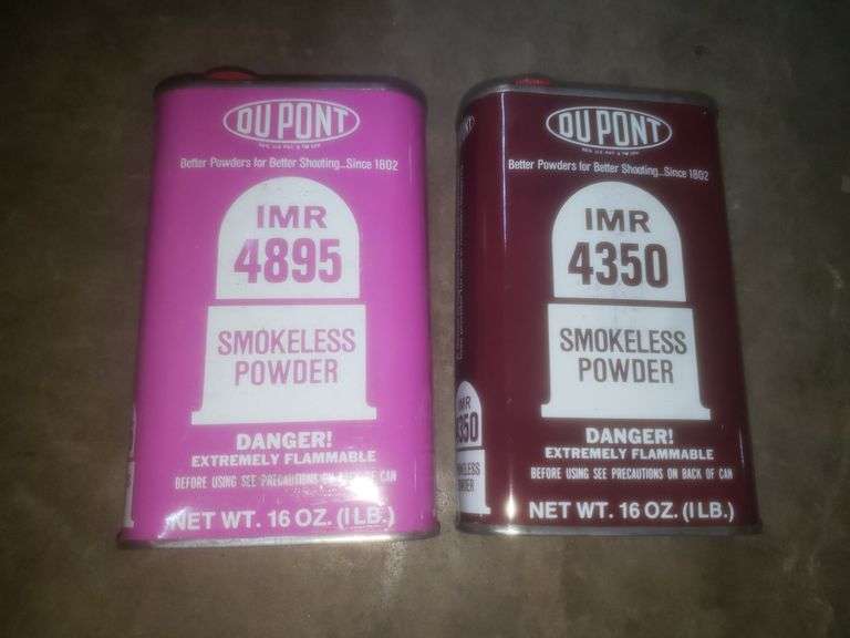 Approx. 28 Bottles Of Assorted DuPont Smokeless Powder (Some Partial ...