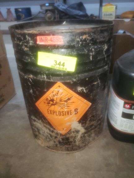 Keg Of Explosive B Smokeless Powder - Baer Auctioneers - Realty, LLC
