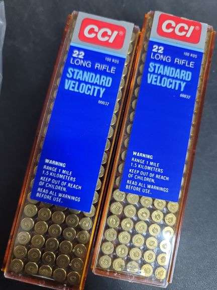 2-Boxes CCI .22 Long Range Standard Velocity (100 Rounds Per Box ...