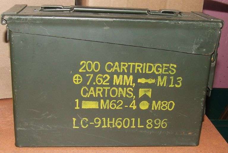 USGO 30 Cal Ammo Can Excellent Condition - Baer Auctioneers - Realty, LLC