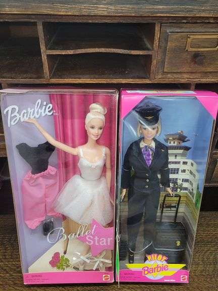 1999 Barbie Pilot & 2000 Ballet Star Barbie - Baer Auctioneers - Realty ...