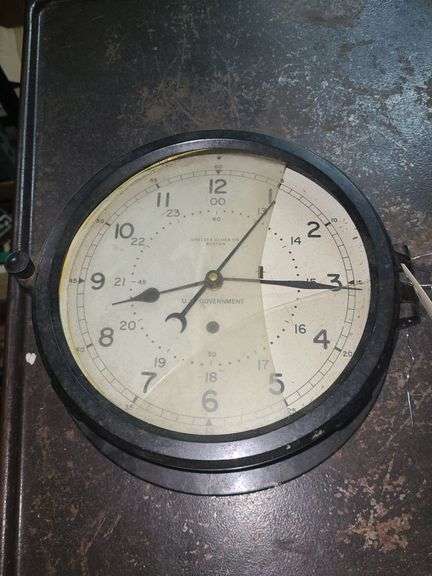 Vintage Chelsea Clock Co. Clock (Glass Broken) - Baer Auctioneers ...