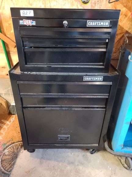Craftsman Tool Box Set and Contents, Has Keys, One Drawer Off Rail ...