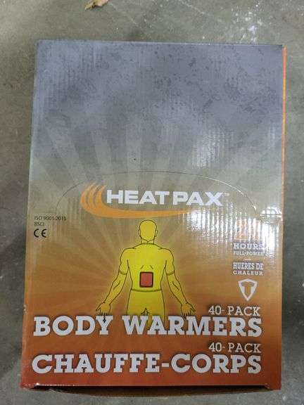 Heat Pax Body Warmers-Approx 40 Pks - Baer Auctioneers - Realty, LLC