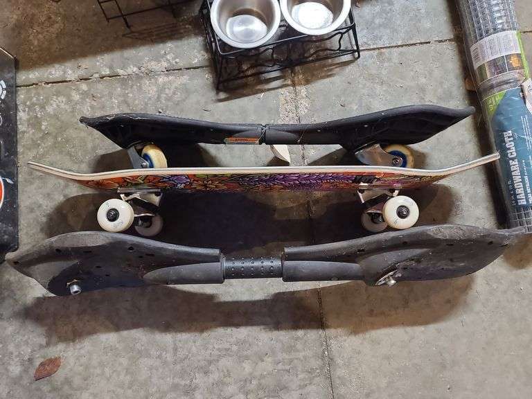 Two Razor Ripstiks (one missing casters) and First Try Skate Board ...