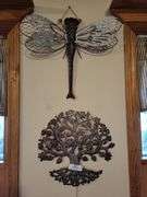 Tin Lighted Tree Of Life & Dragonfly - Baer Auctioneers - Realty, LLC