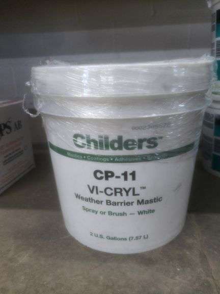 Bucket Of CP-11 VI-CRYL Weather Barrier Mastic (Unopened) - Baer ...
